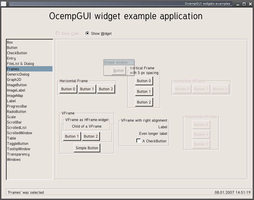 pygameのGUIフレームワーク(2) - tomoemonの日記